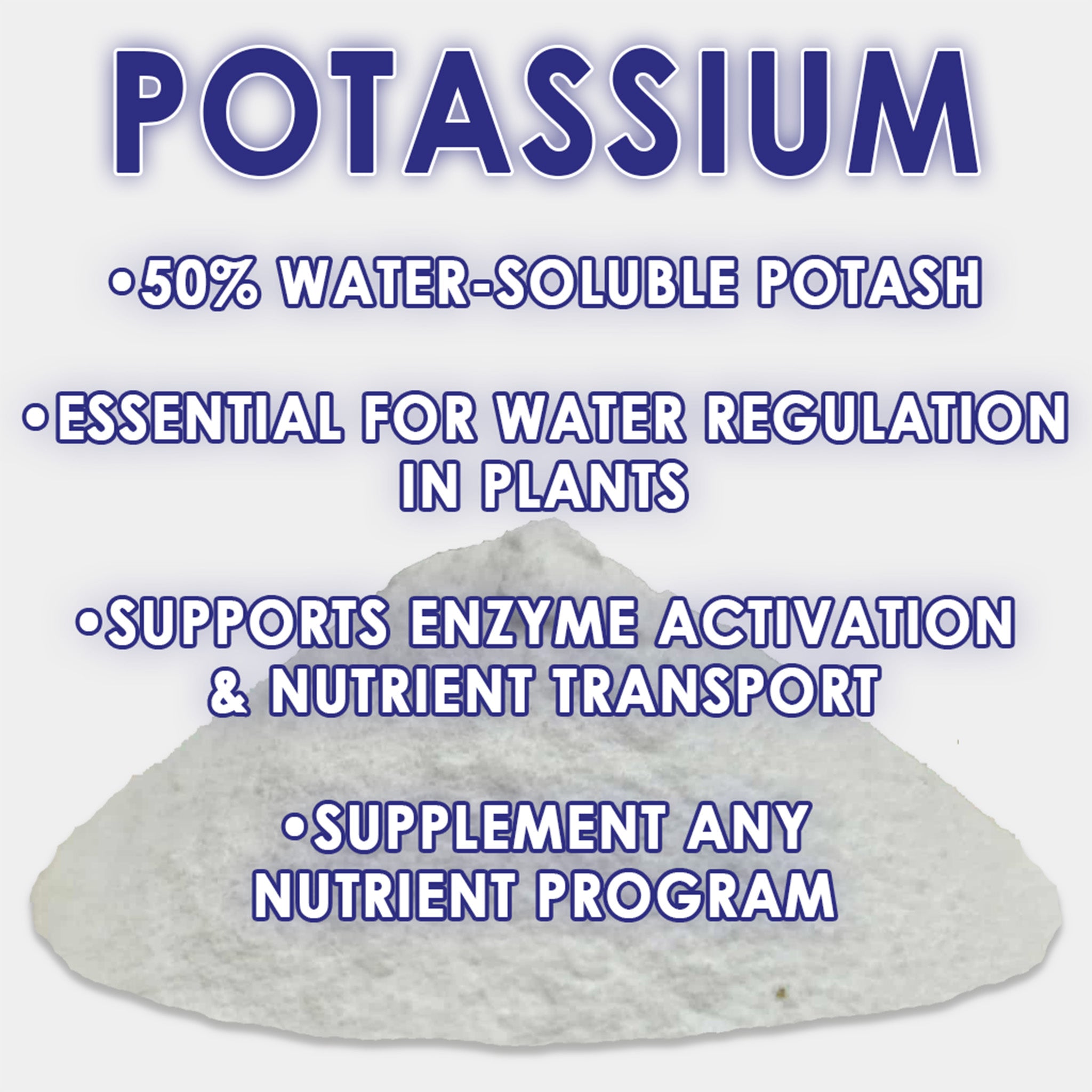 RAW Potassium | 50% Water-Soluble Potash | Potassium Sulfate Supplemen ...